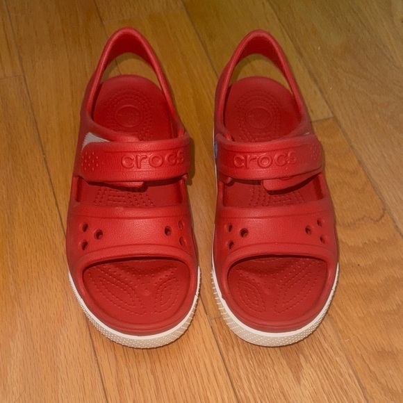 CROCS | Shoes | Crocs Kids Bright Red Sandals | Poshmark